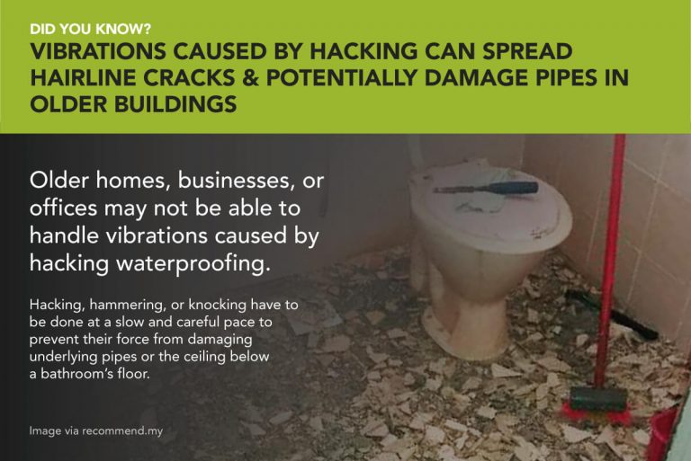 Should I Use a Hacking or No-Hacking Waterproofing for Water Leaks?